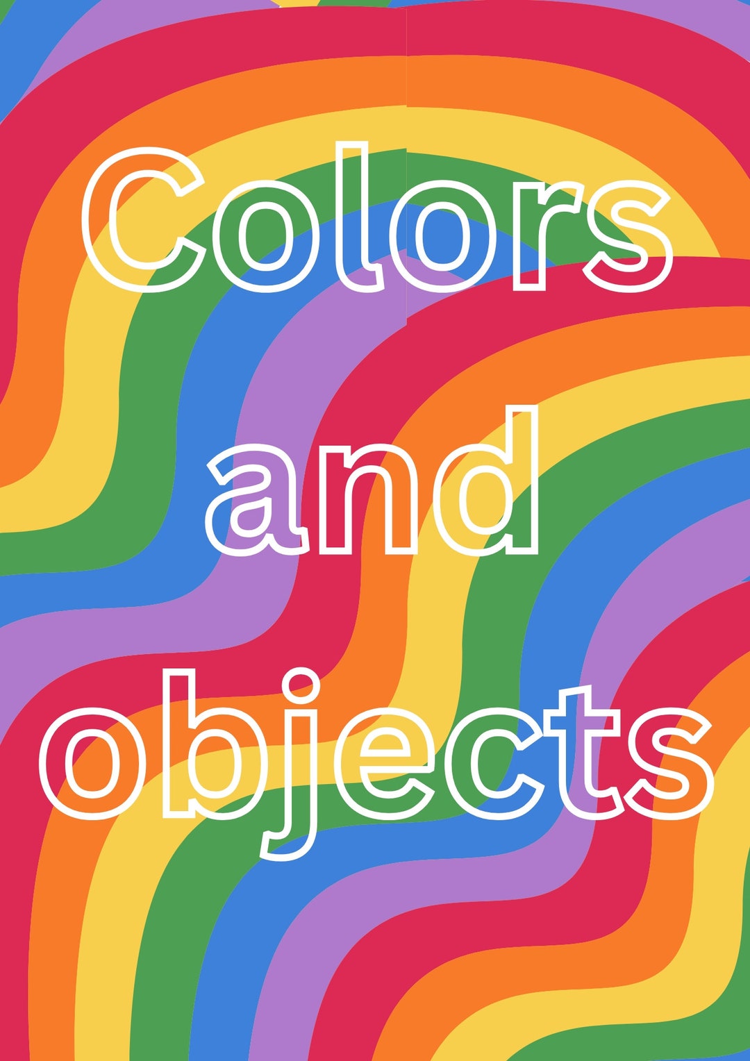 Color and Objects Coloring Book - Etsy