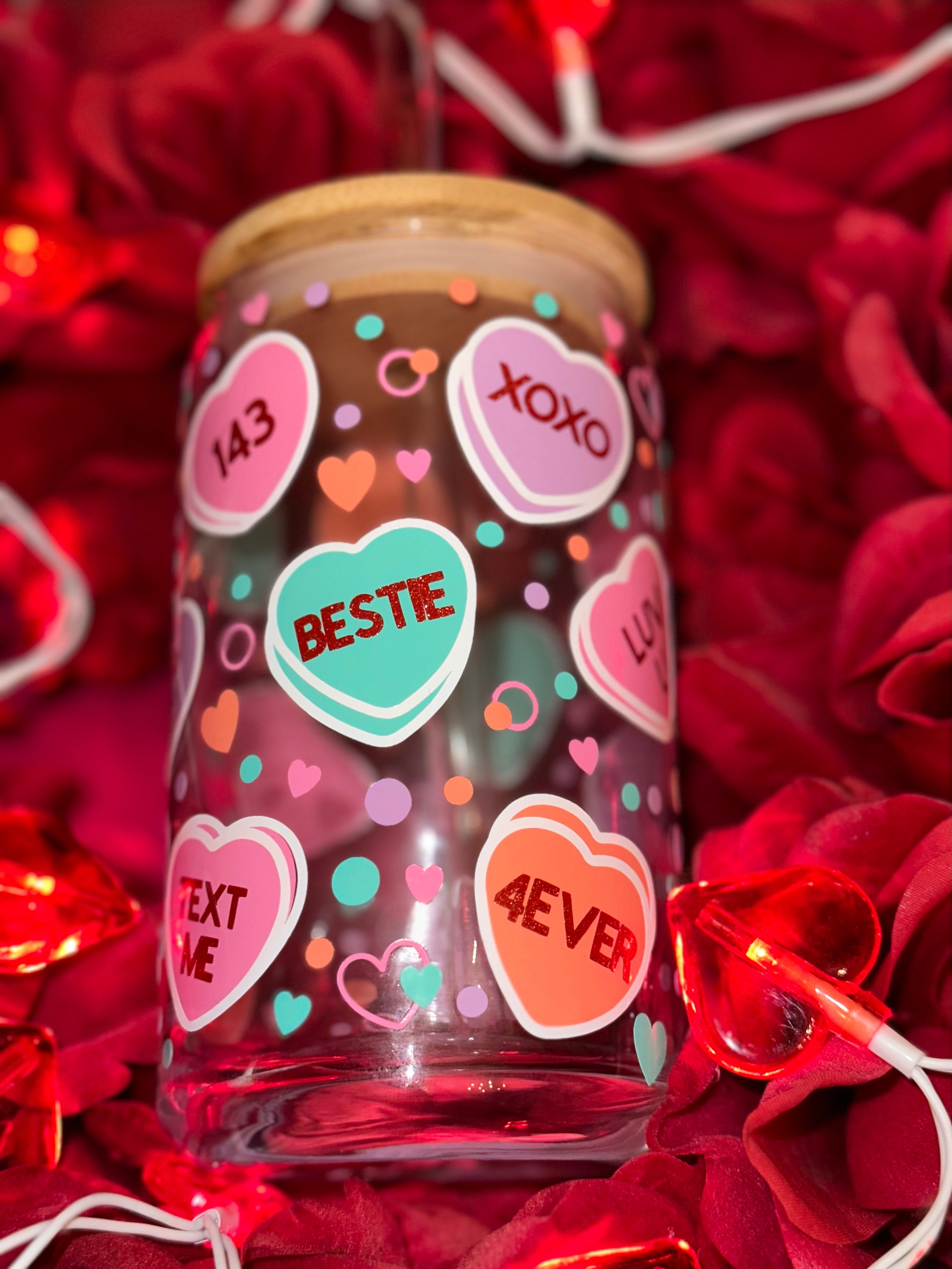 Valentines Glass Tumbler Gift, Valentines Gifts for Her, Conversation ...