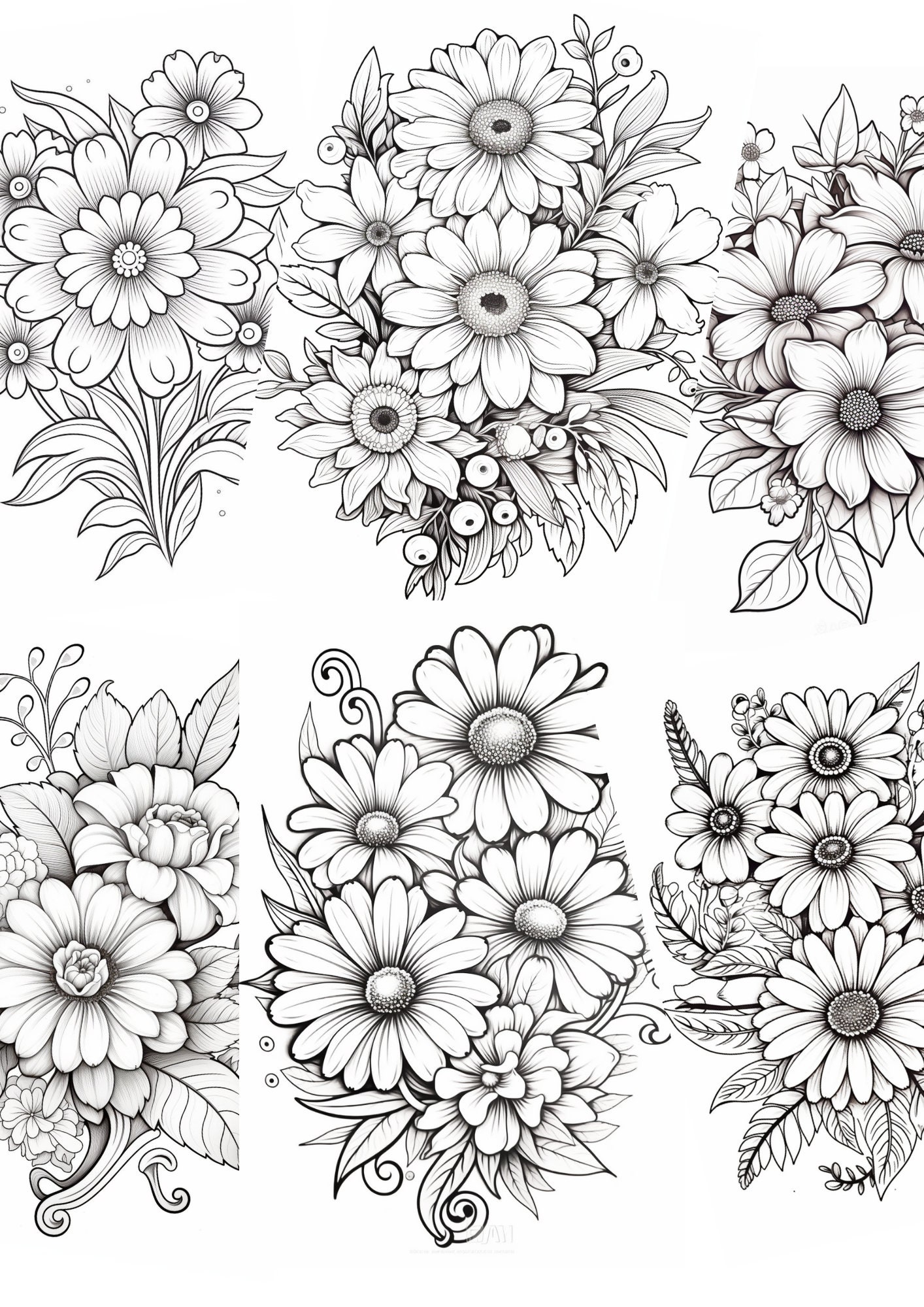 Flower Coloring Book: 110 Beautiful Designs for Mindful Relaxation ...