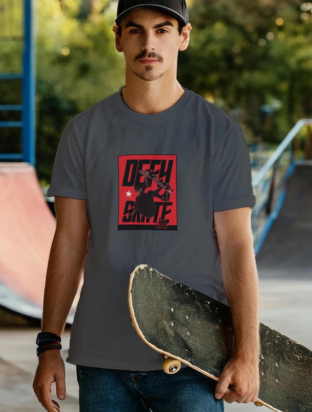 Defy Skateboarding Pagoda Tee for Boarders. Skateboarding Graphic ...