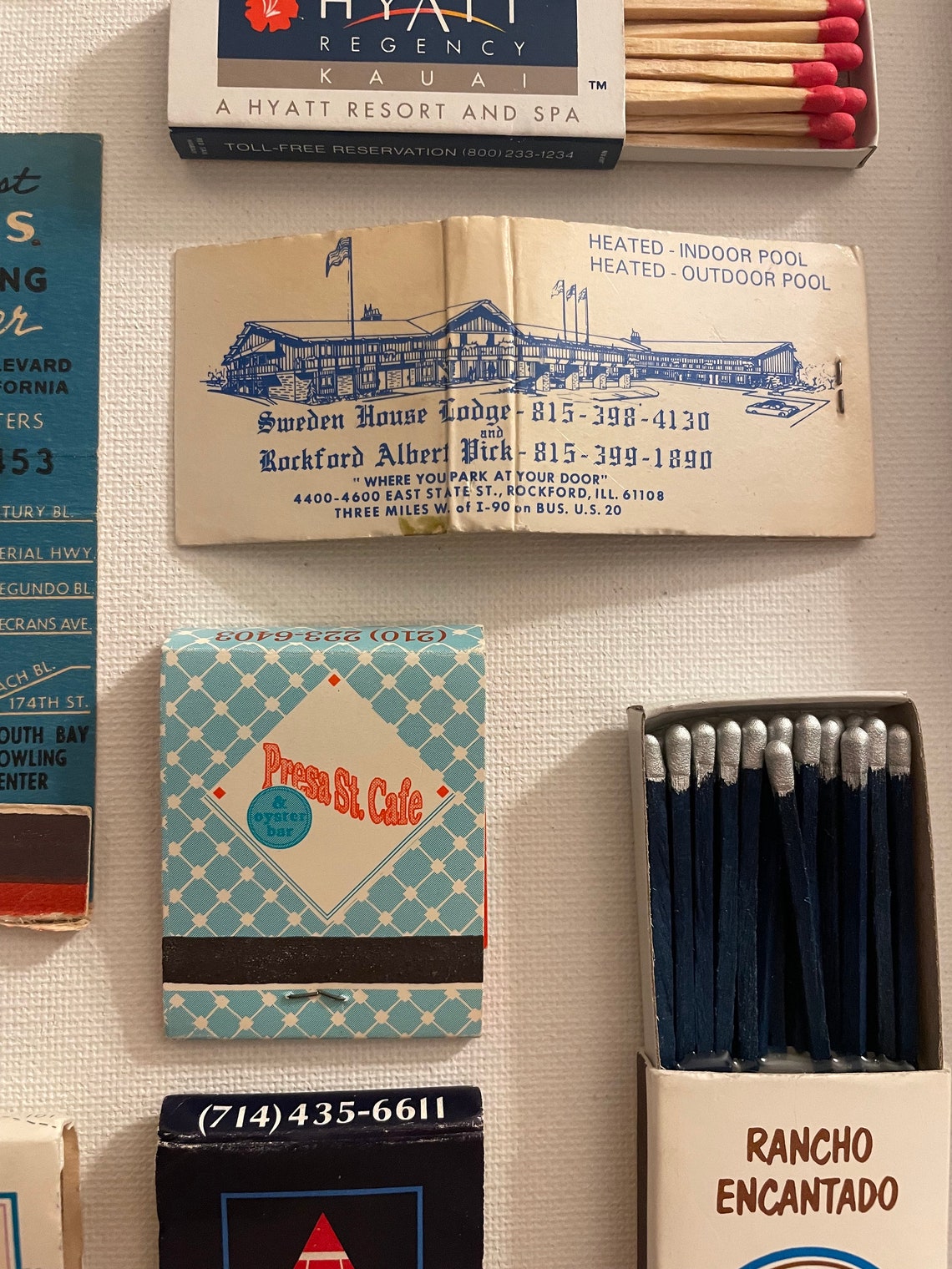 Blue and White LA Rams Vintage Matchbook Art Shadow Box - Etsy