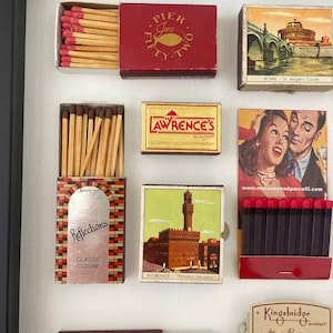 Custom Vintage Matchbook Artwork in Shadow Box Made to Order - Etsy