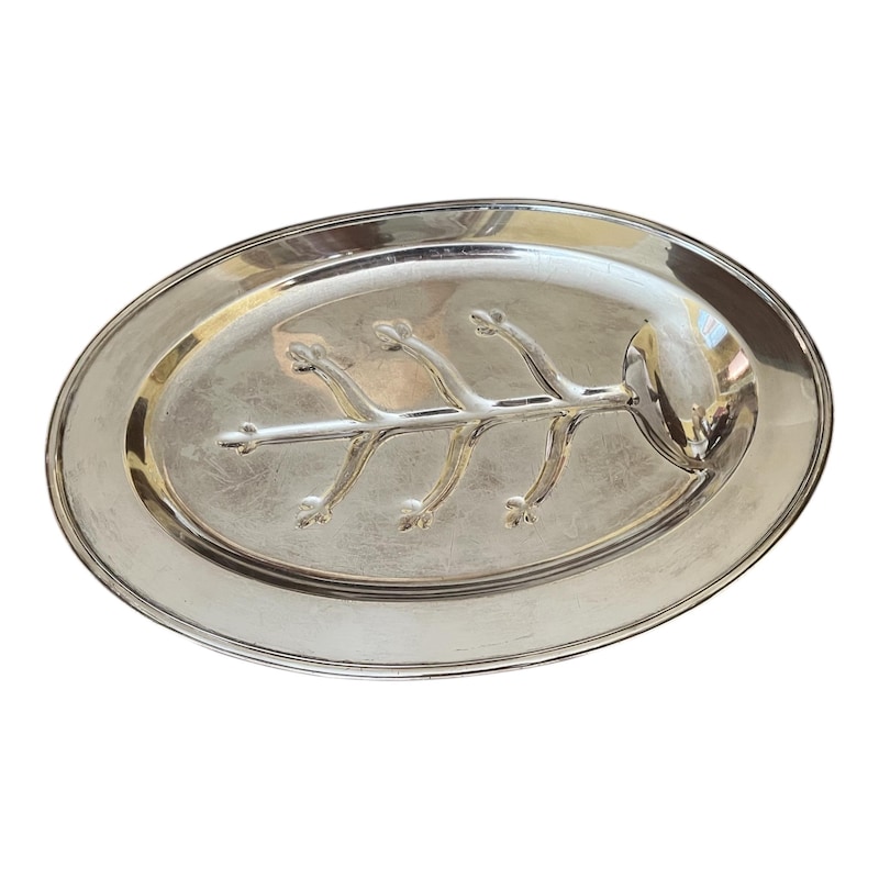 Silver Vintage Platters - Etsy