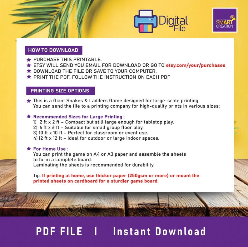 Printable Giant Snakes & Ladders Playmat 1-100 - Etsy