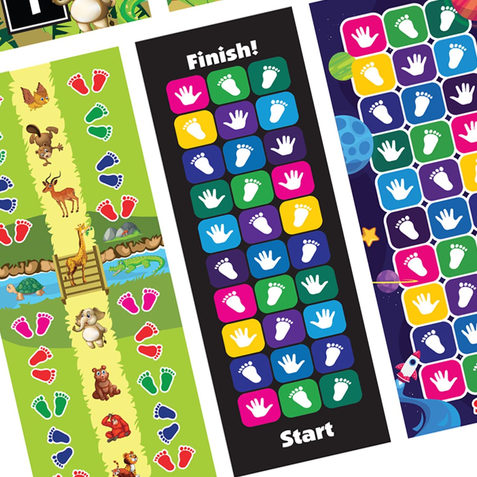 Family With Children I Printable Sensory Path Hopscotch: Kids' Hand ...