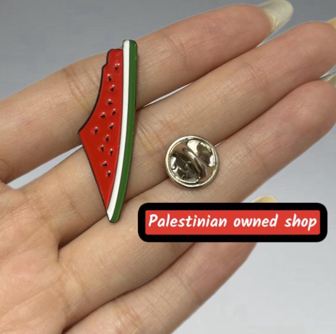 Palestine Watermelon Enamel Pin - A Symbol of Resistance and Solidarity ...