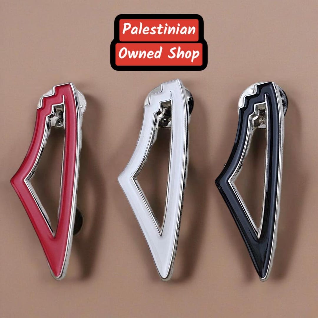 Palestine Map Pin – A Bold Symbol of Solidarity in 3 Colors - Etsy