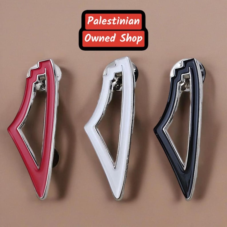 Palestine Map Pin – A Bold Symbol of Solidarity in 3 Colors - Etsy