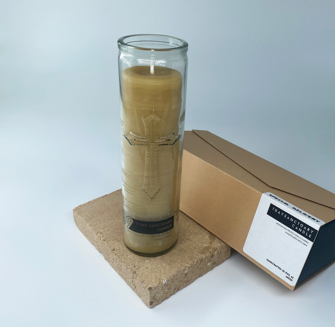 7 Day Sanctuary Cross Candle | Prayer Candle | Manifestation Candle ...