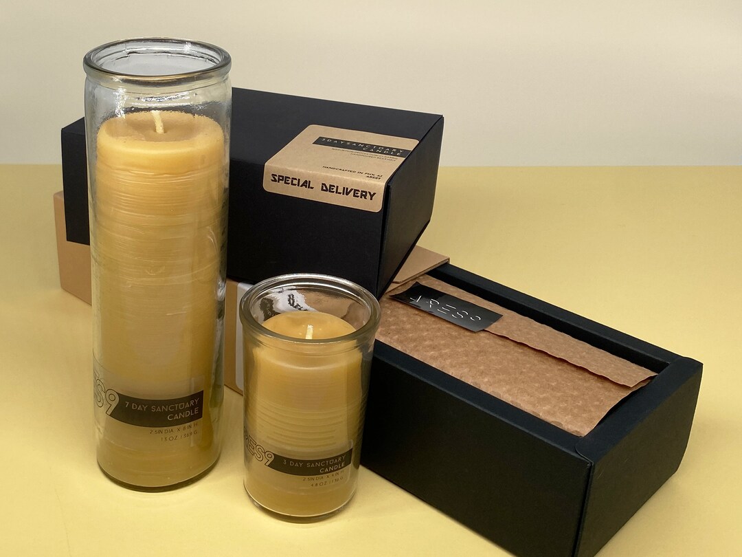 7 Day Sanctuary Candle Set | 3 Day Sanctuary Candle Set | Prayer Candle ...