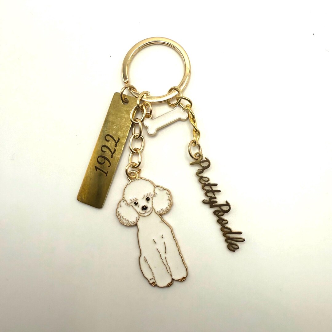 Sigma Gamma Rho Gold Stainless Steel Pretty Poodle Keychain - Etsy