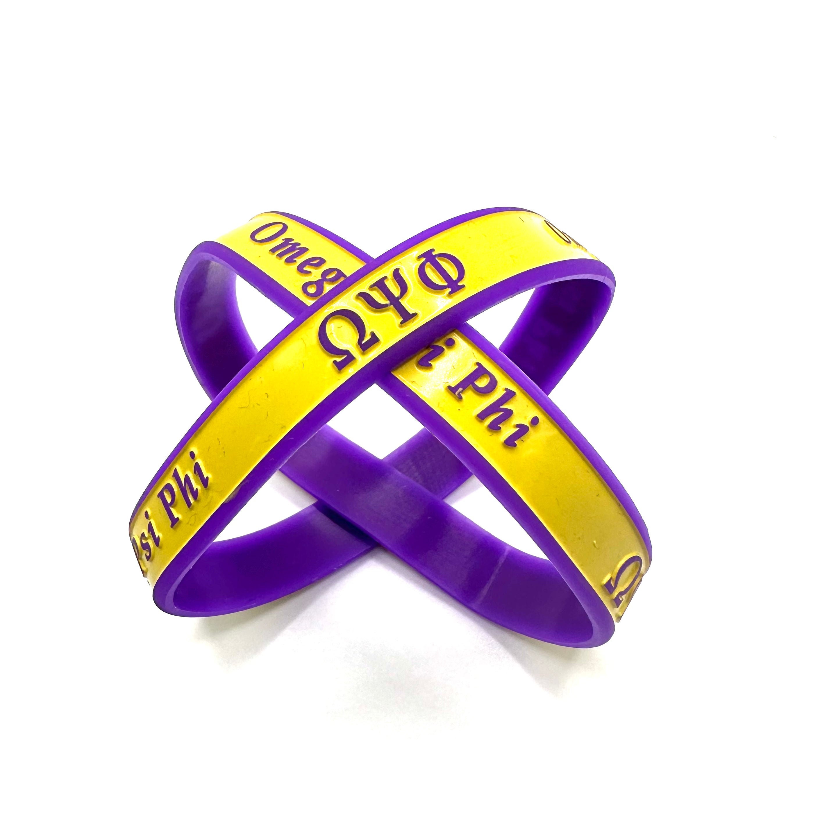 Omega Psi Phi Gold Shaded Wristband - Etsy