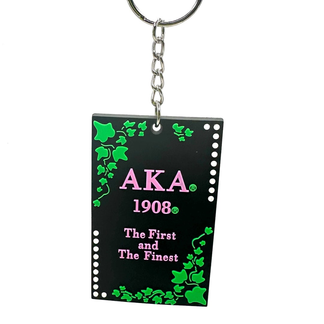 Alpha Kappa Alpha the First and the Finest Rubber Keychain - Etsy