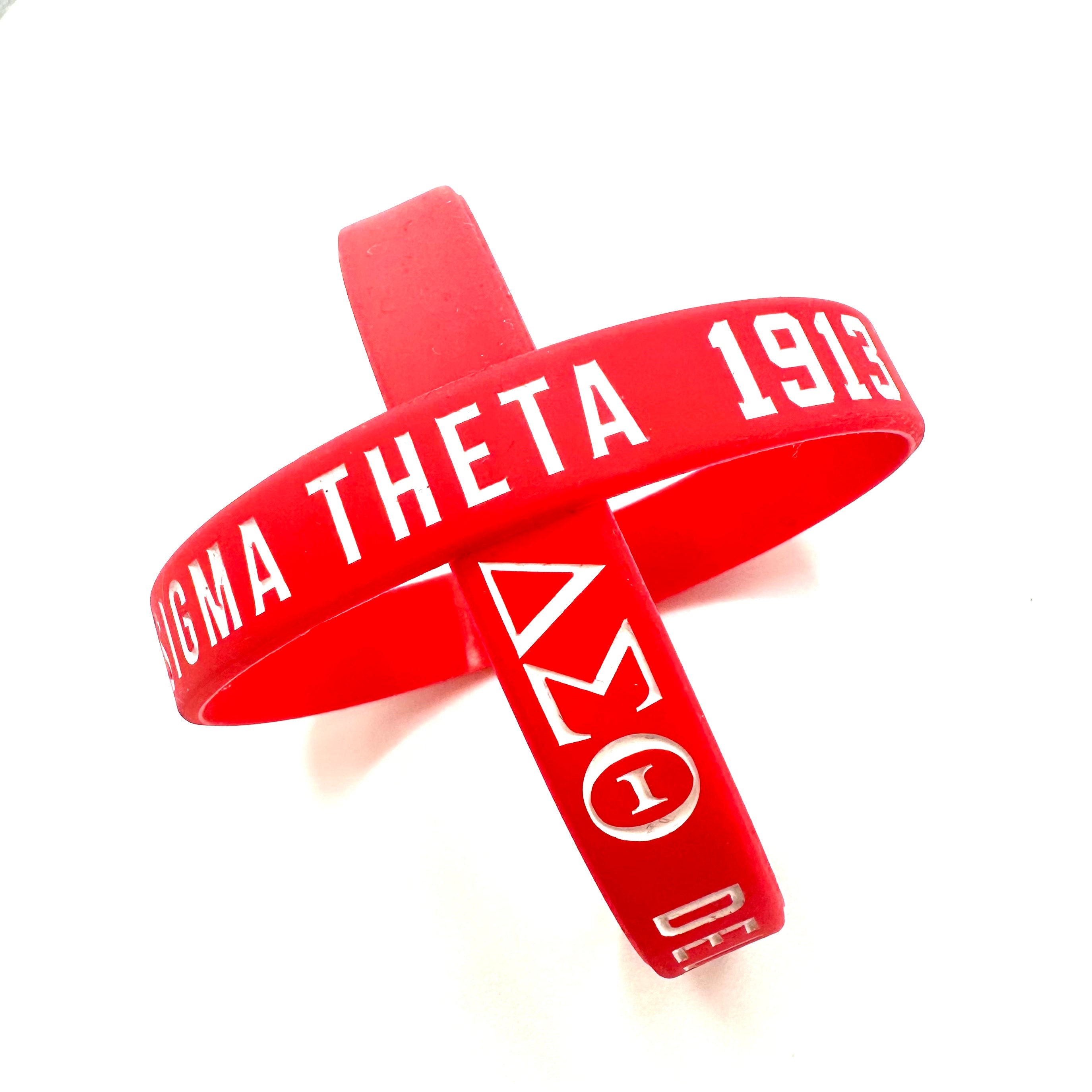 Delta Sigma Theta Red Wristband - Etsy