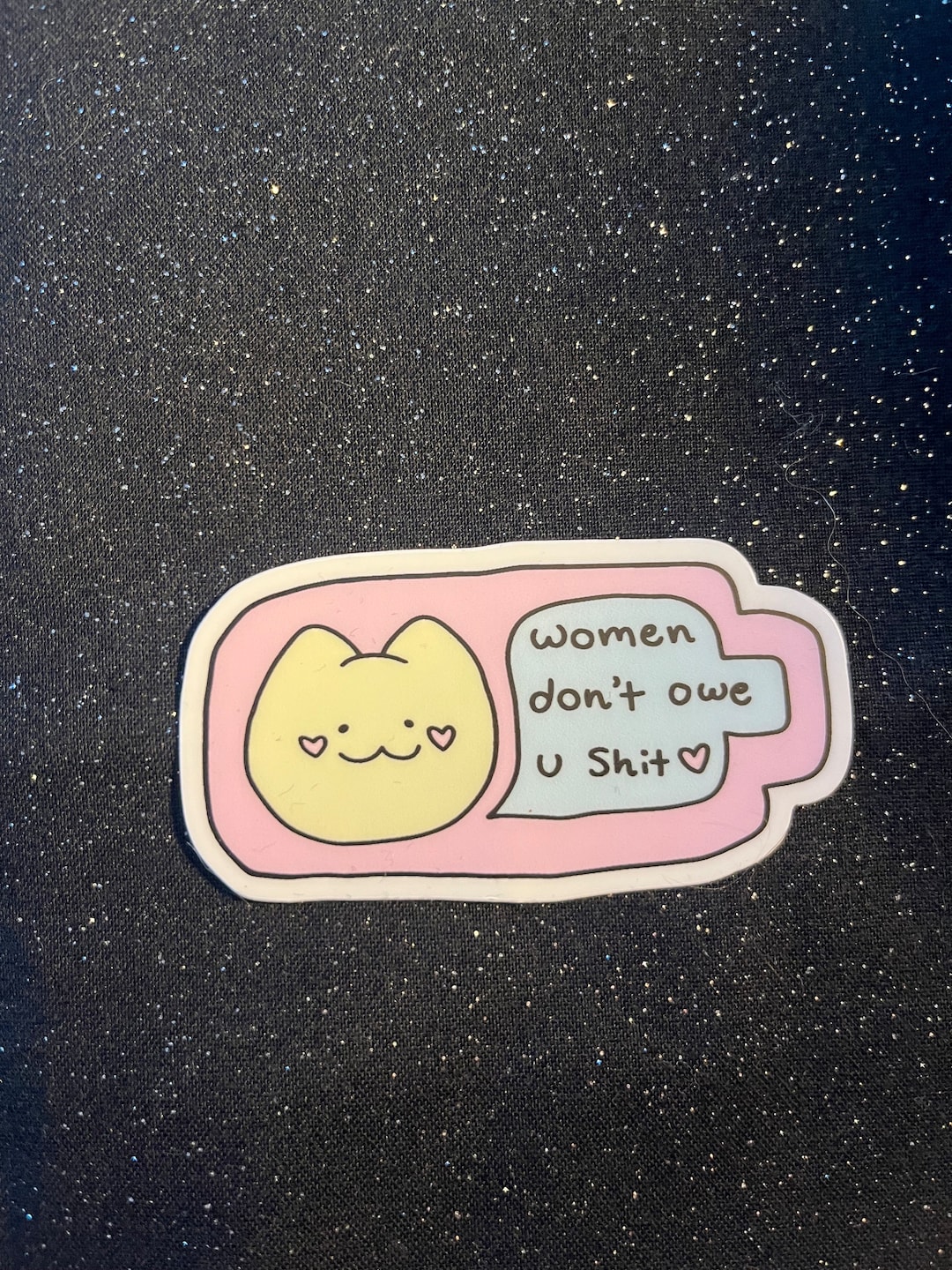 Feisty Kitty Sticker >:) - Etsy