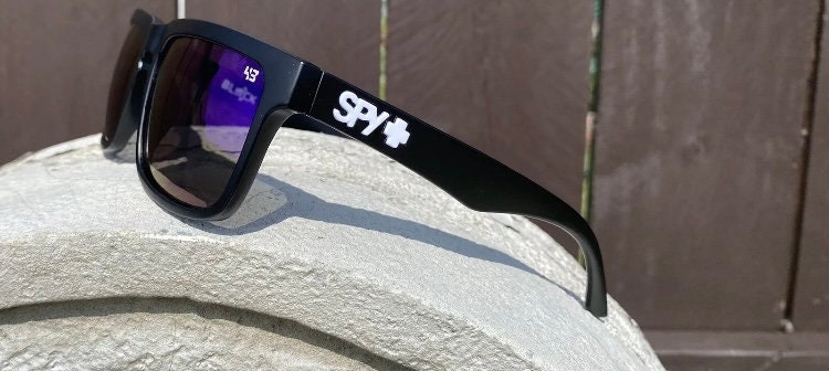 Spy Ken Block Matte Black Frames With White Insert and Blue Lens - Etsy