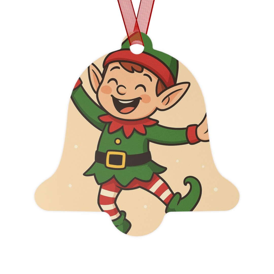 Dancing Elf Bell Metal Ornament – Cute Christmas Tree Decoration - Etsy