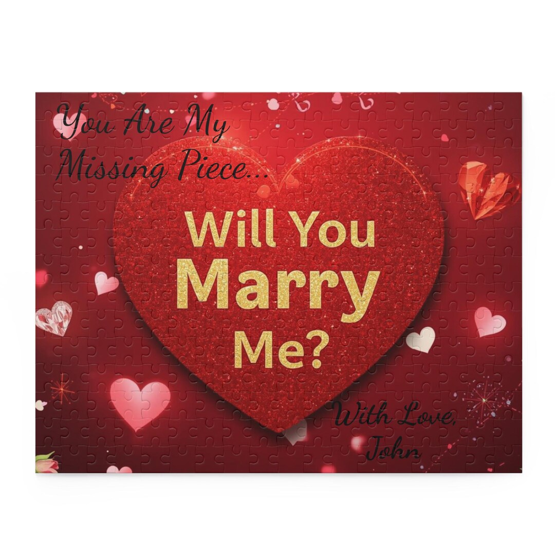 Will You Marry Me? Heart Proposal Puzzle, Proposal Jigsaw - Etsy