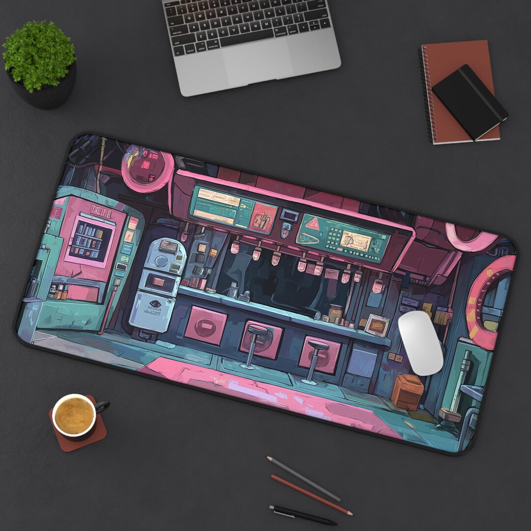 Large XXL Pixel Art Japanese Gaming Mouse Pad Desk Mat, Deskmat ...