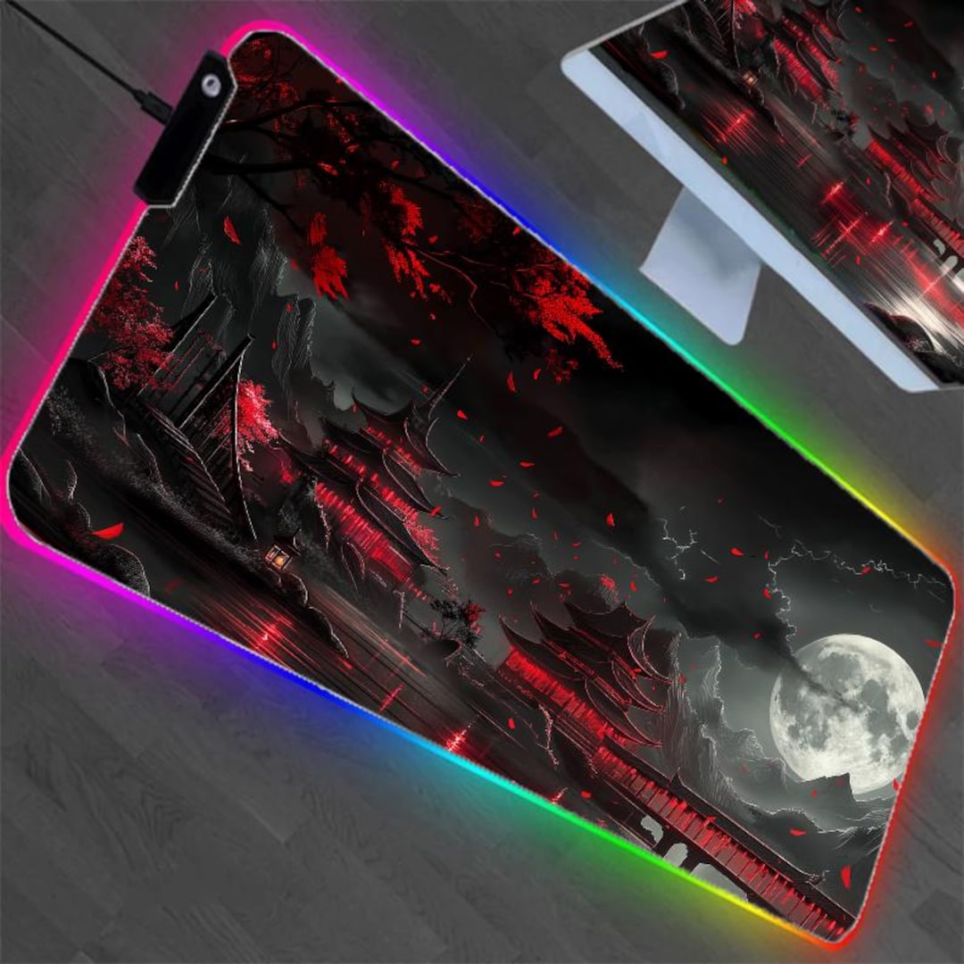 Led Gaming Mouse Pad Japanese Office Decor, Desk Decor for Dad, Desk ...