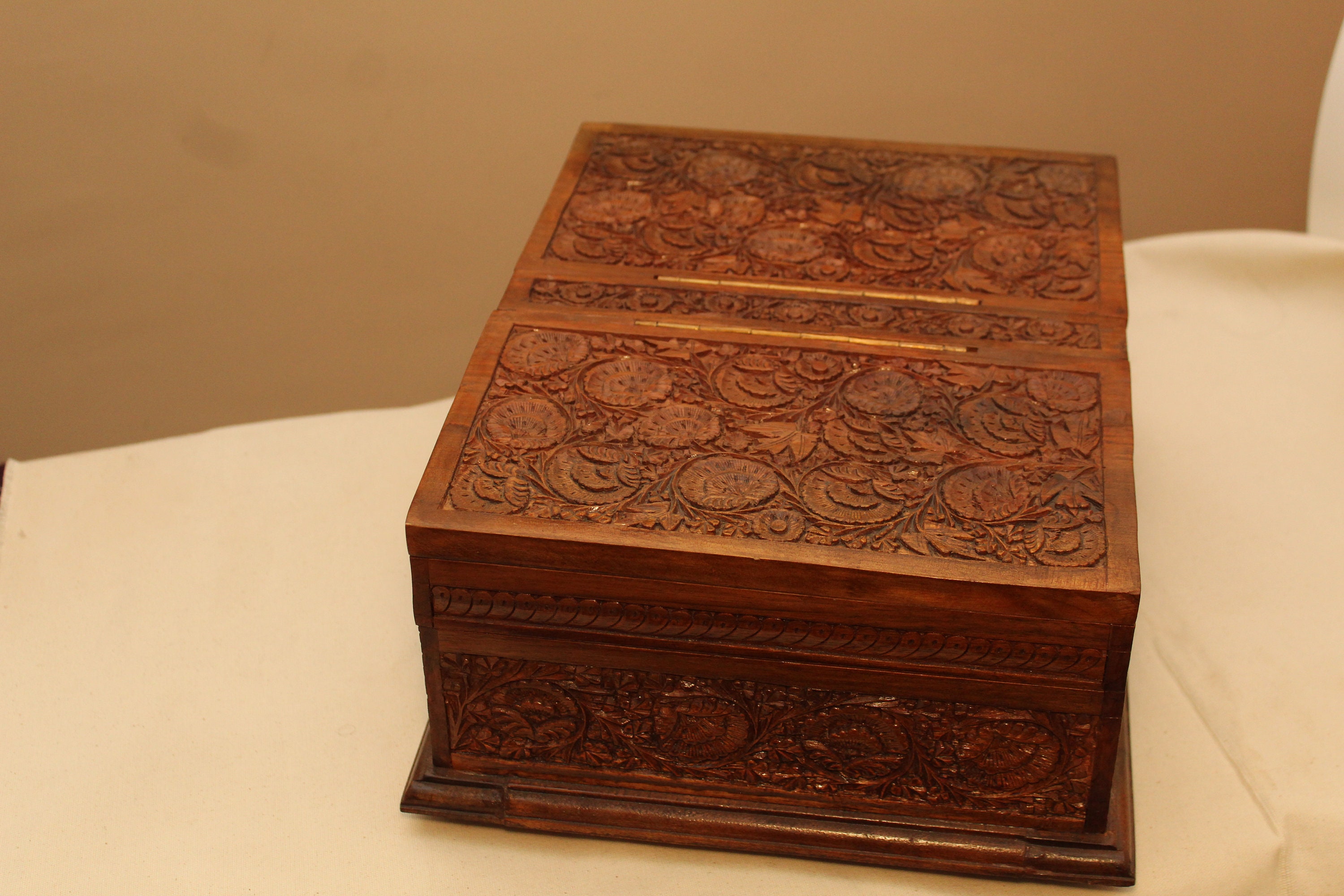 Book Stand With Storage Hand Carved Prayer Book Box Muslim Prayer ...