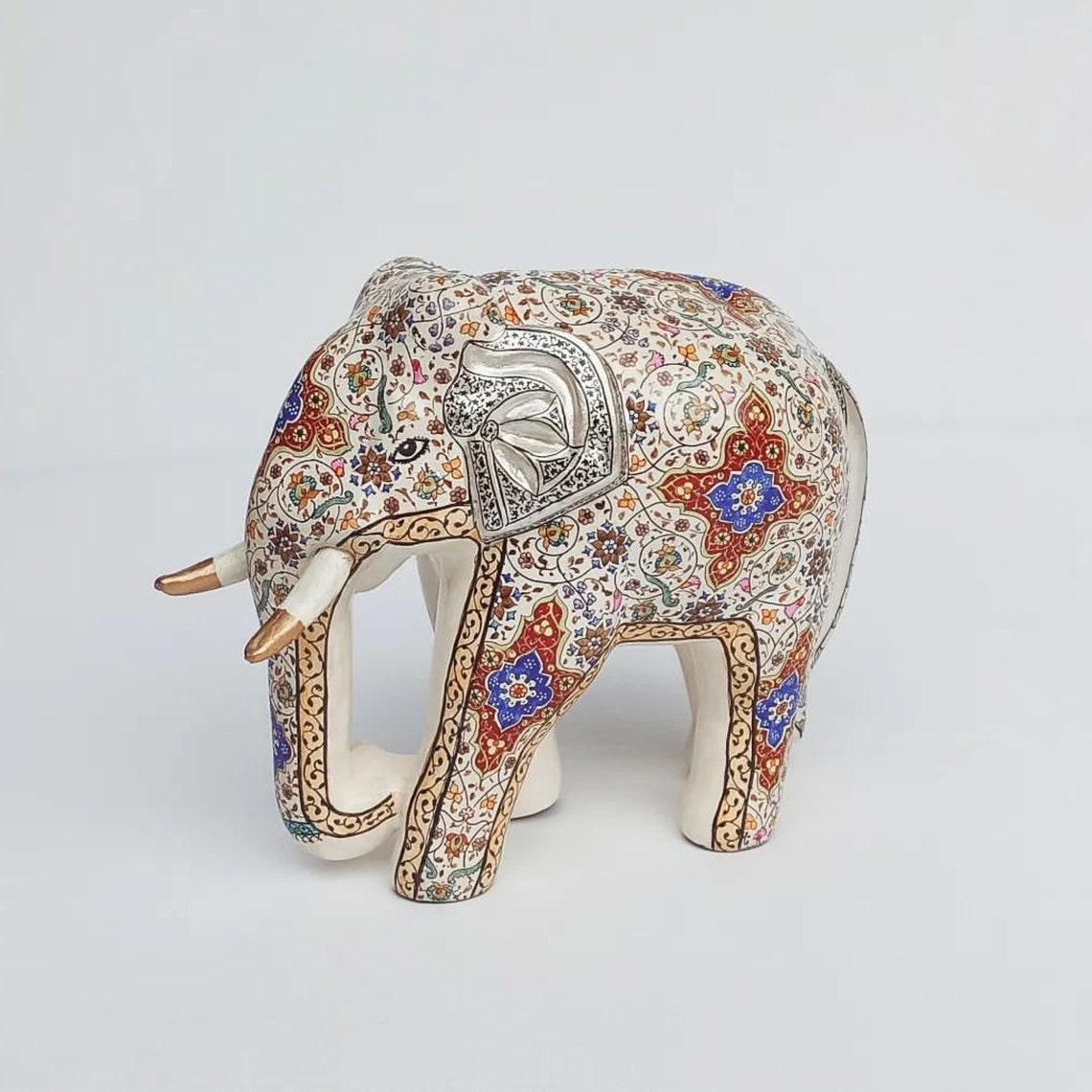 Cute Moroccan Elephant Paper Mache Animal Lover Gifts Fathers Day ...