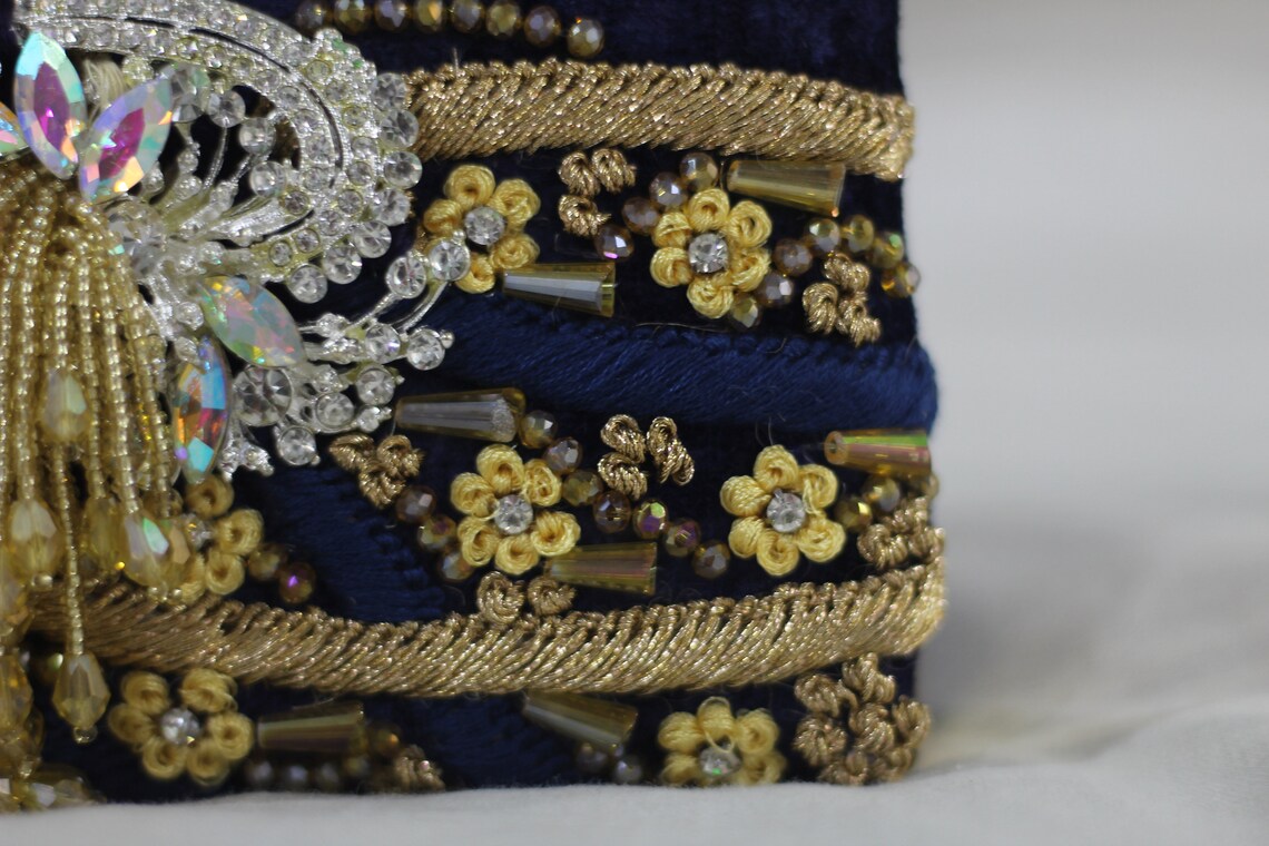 Wedding Clutch Bag Minimalist Azure Blue Purse for Women Bridal Box ...