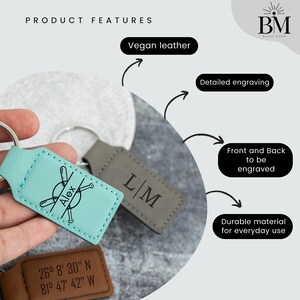 Personalized Leather Keychain for Men, Leather Car Keychain With Name ...