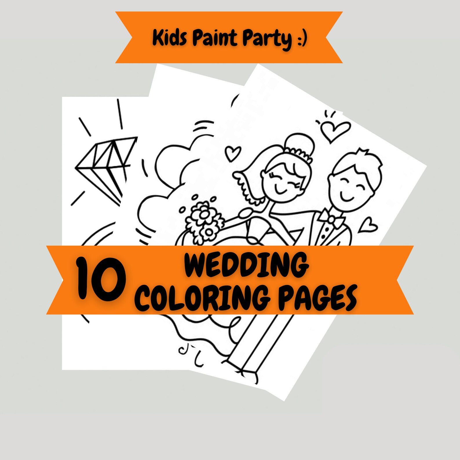 Wedding Coloring Book, Wedding Coloring Pages, Wedding Coloring Book ...