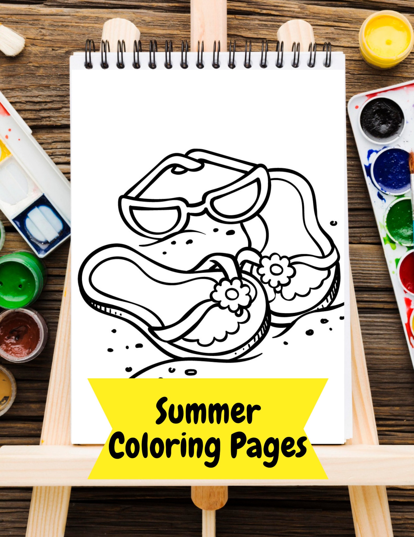 Summer Coloring Page, Teacher Summer Svg, Coloring Pages, Digital ...