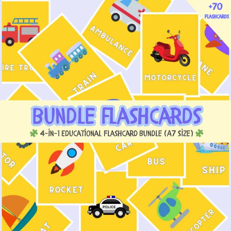 Bundle Flashcards, Flashcards for Kids, Toddler Flashcards,homeschool ...