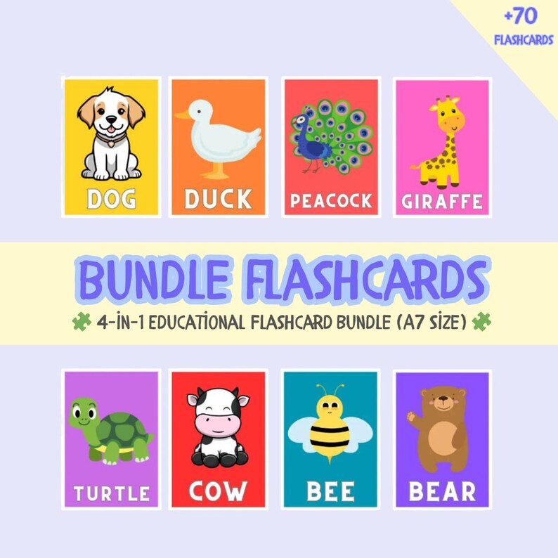 Bundle Flashcards, Flashcards for Kids, Toddler Flashcards,homeschool ...