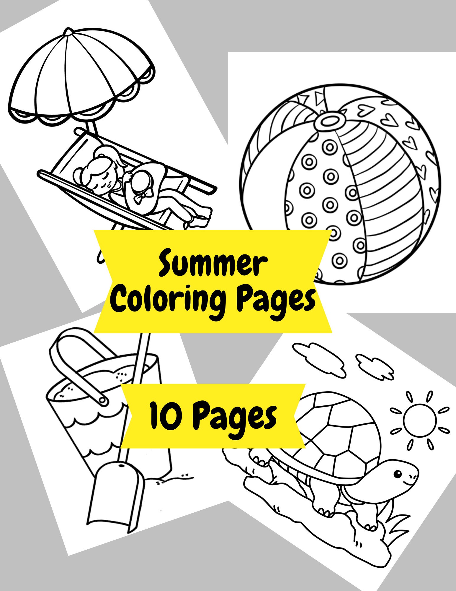 Summer Coloring Page, Teacher Summer Svg, Coloring Pages, Digital ...