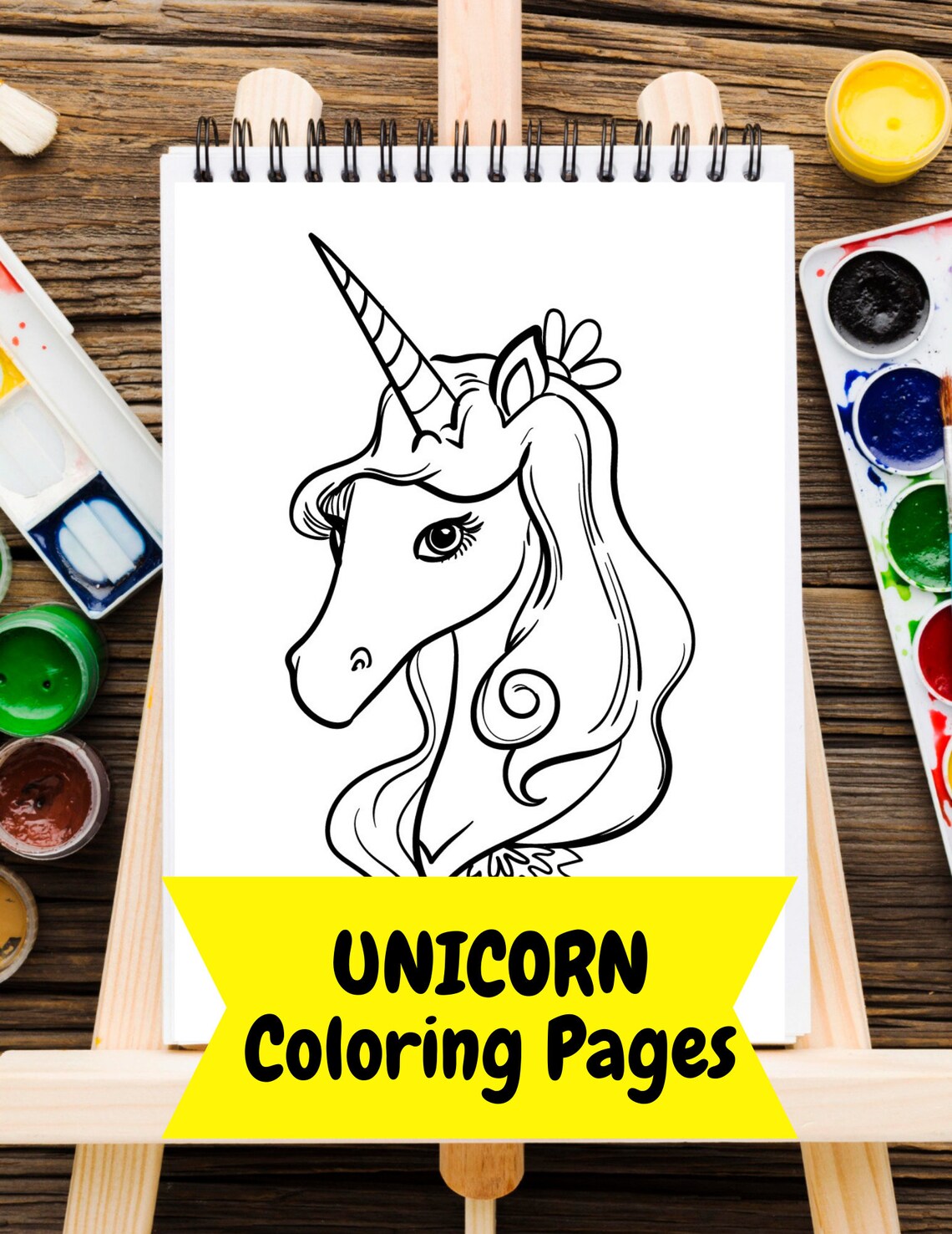 Unicorn Coloring Page, Wedding Coloring Book, Unicorn School Png ...