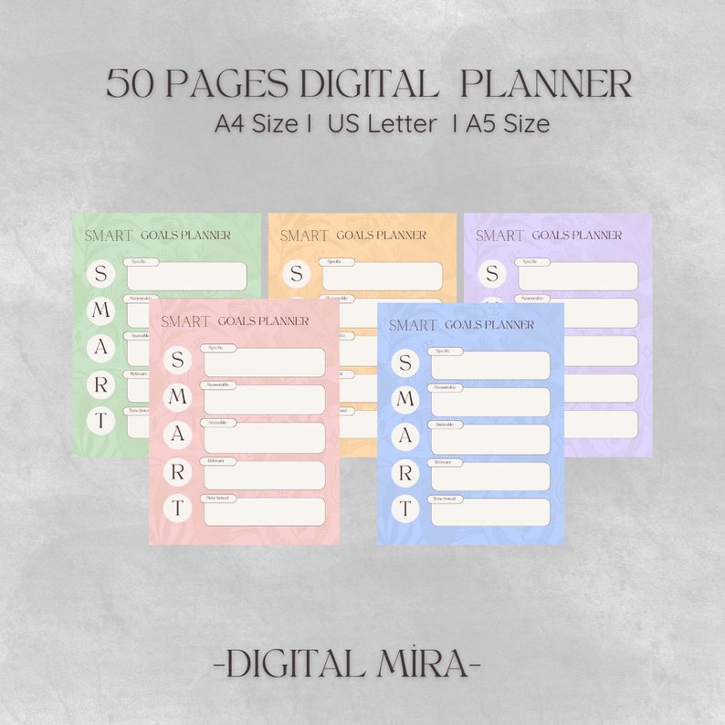 Digital 2025 Planner, Printable A4 Planner, Minimalist Planner, Digital ...