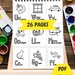 Alphabet Printable, Coloring Pages Pdf, Kids Printable, Homeschool ...