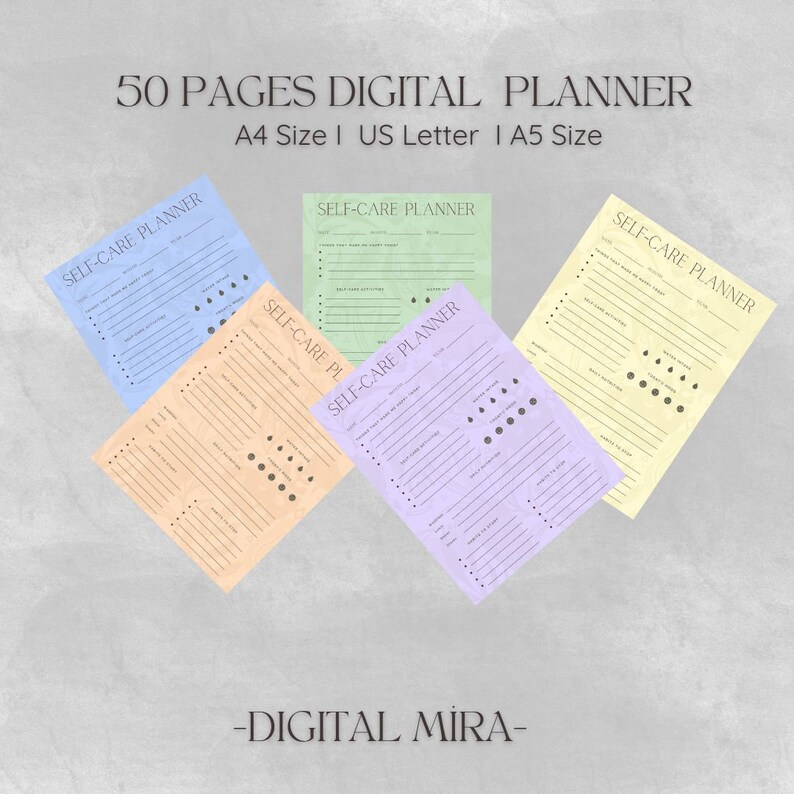 Digital 2025 Planner, Printable A4 Planner, Minimalist Planner, Digital ...