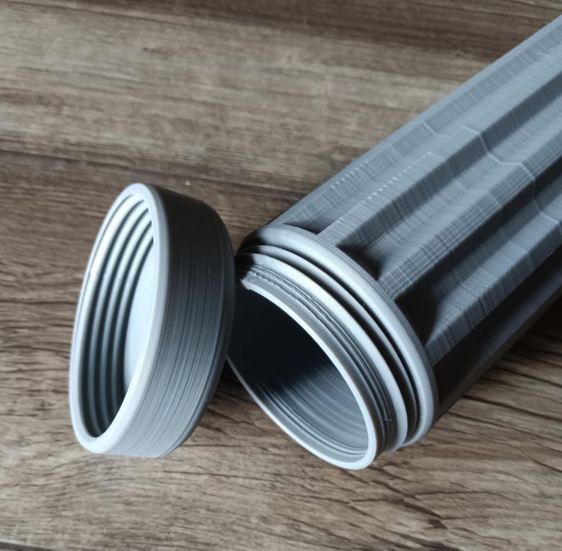 3D Printed Deck Mat / Playmat Storage Holder / Tube With Threaded Cap ...