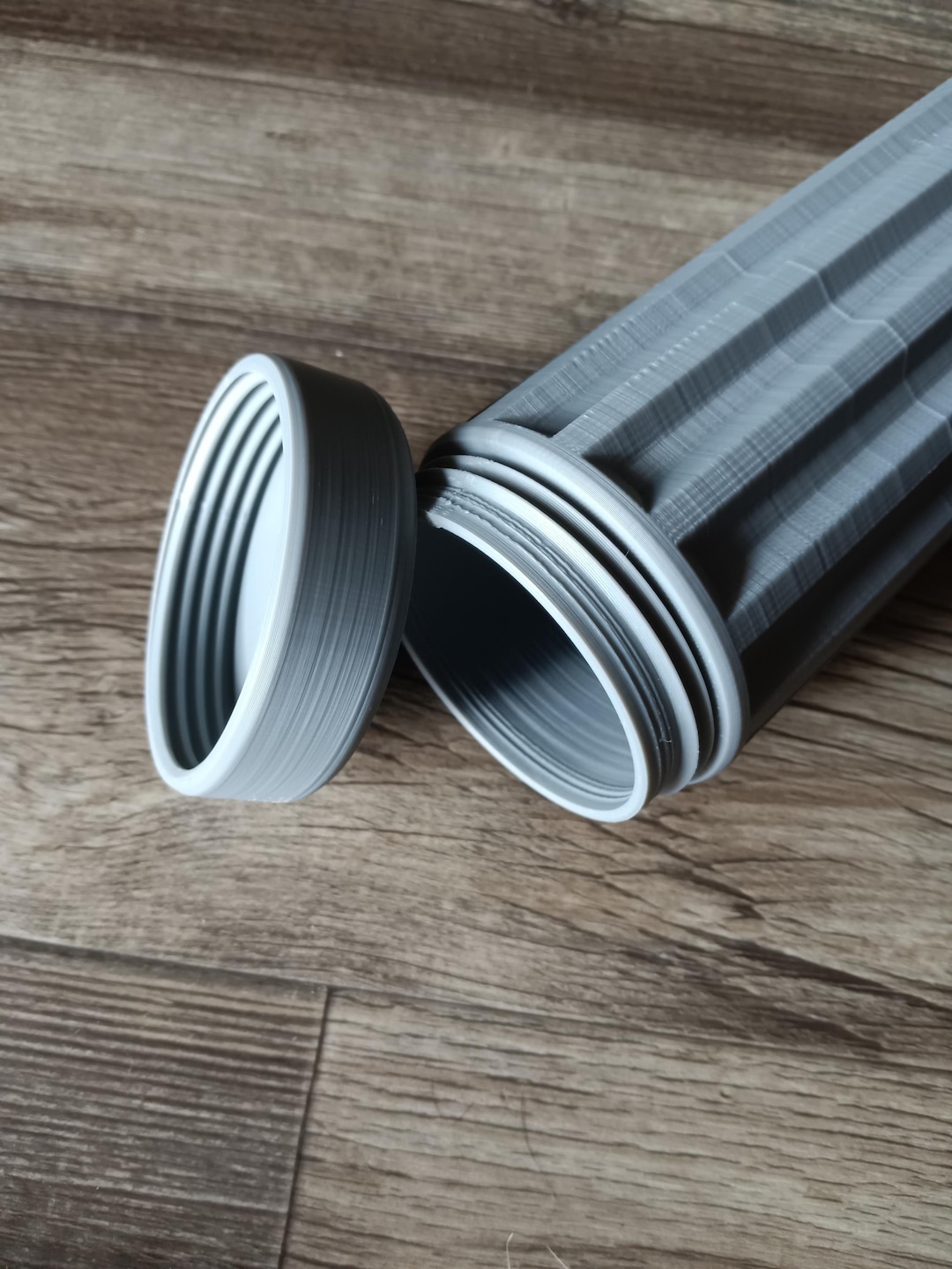 3D Printed Deck Mat / Playmat Storage Holder / Tube With Threaded Cap ...