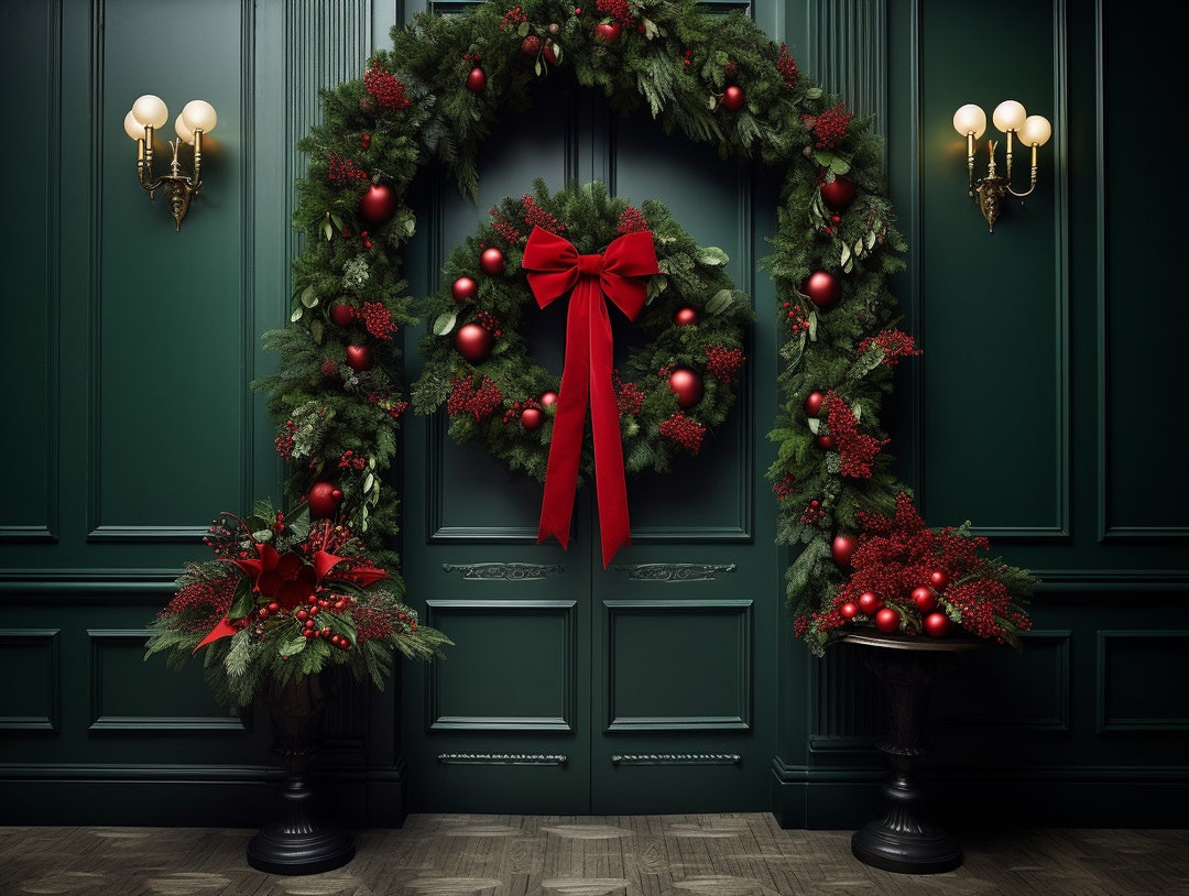 Christmas Backdrop, Christmas Party Decor Banner, Merry Christmas Photo ...