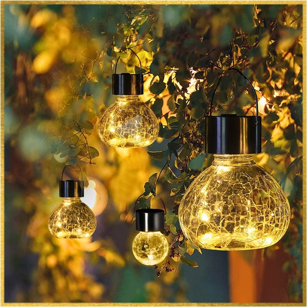 Hanging Solar Lights - Shop Online - Etsy