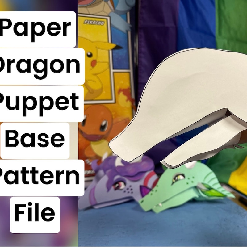 Dragon Puppet Paper - Etsy