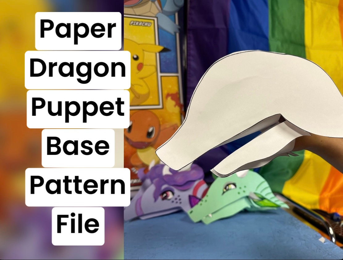 Downloadable Paper Dragon Base Template File - Etsy