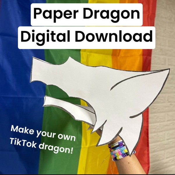 Dragon Puppet Paper - Etsy