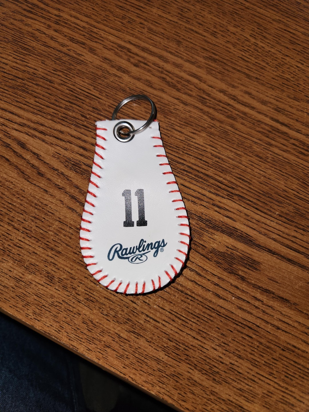 Real Baseball Leather Key Chain - Etsy