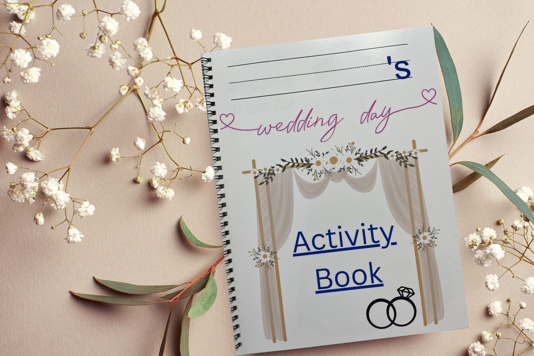 Wedding Activity Book for Kids: Interactive Fun, Sticker Sheet - Etsy