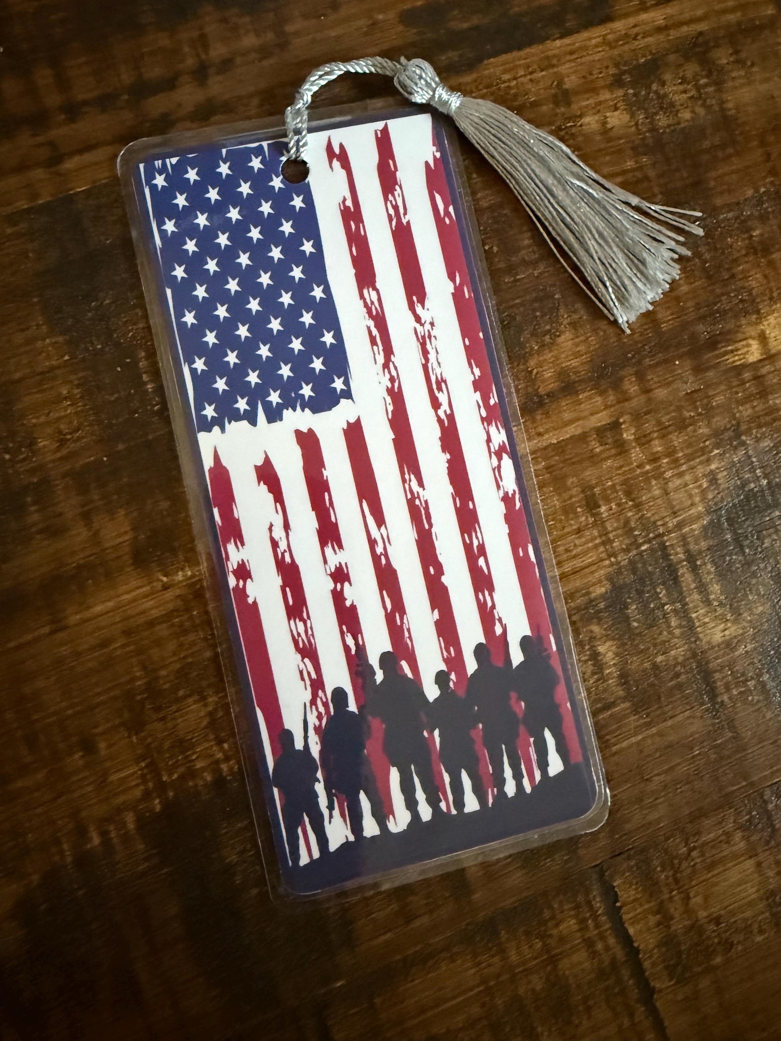Patriotic Bookmarks With Tassel, Laminated Glossy Finish, American Flag ...