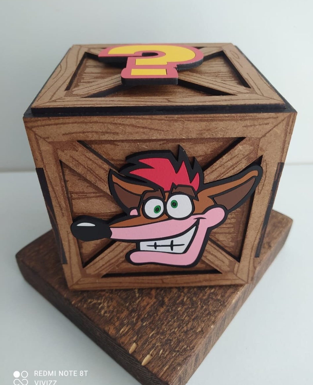 Wooden Box, Mdf Box, Decoration, Crash, Video Games, Vintage, Bandicoot ...