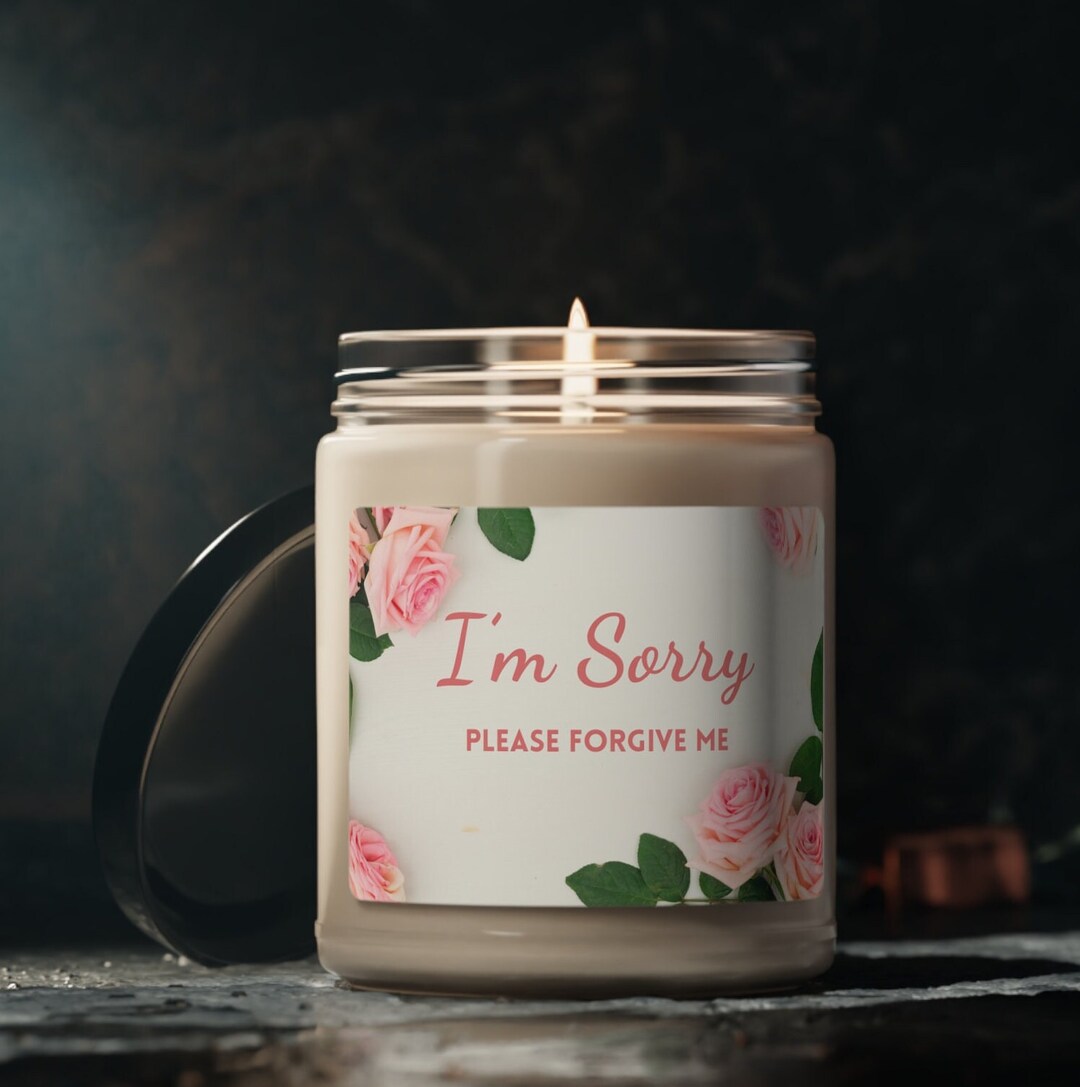 Sorry Please Forgive Me Scented Soy Candle Couples Candle Relationship ...