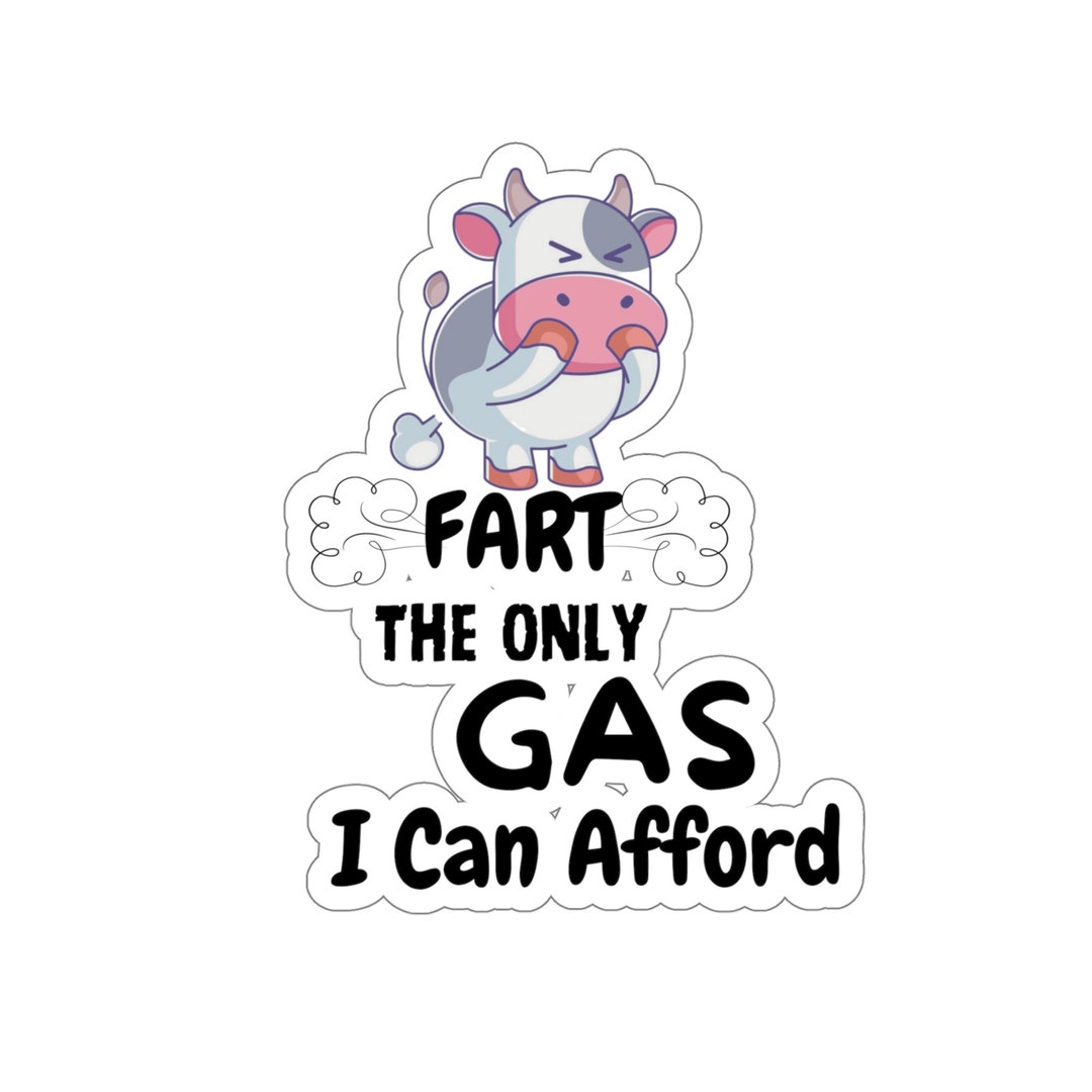 Fart Kiss-cut Stickers Funny Stickers Cow Stickers Funny Gift - Etsy